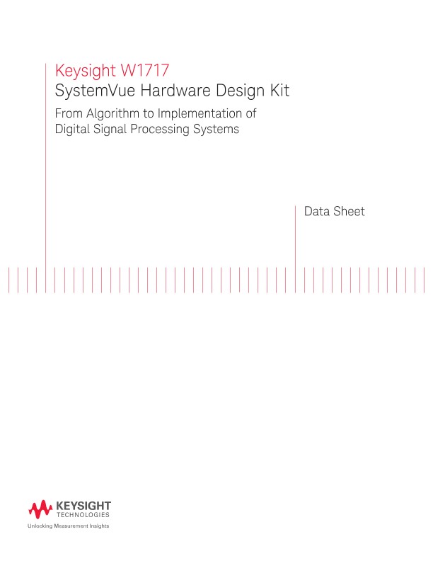 W1717 SystemVue Hardware Design Kit PDF Asset Page | Keysight